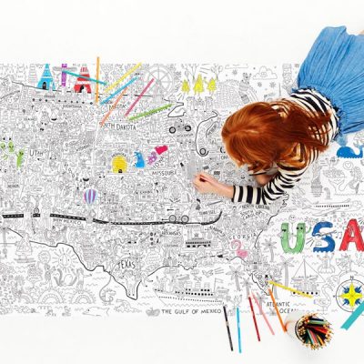 3 Giant Coloring Maps of America - Non-Toy Gifts