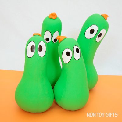 Decorating with Butternut Squash - Non-Toy Gifts