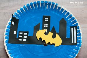 Paper Plate Batman Craft for Kids - Non-Toy Gifts