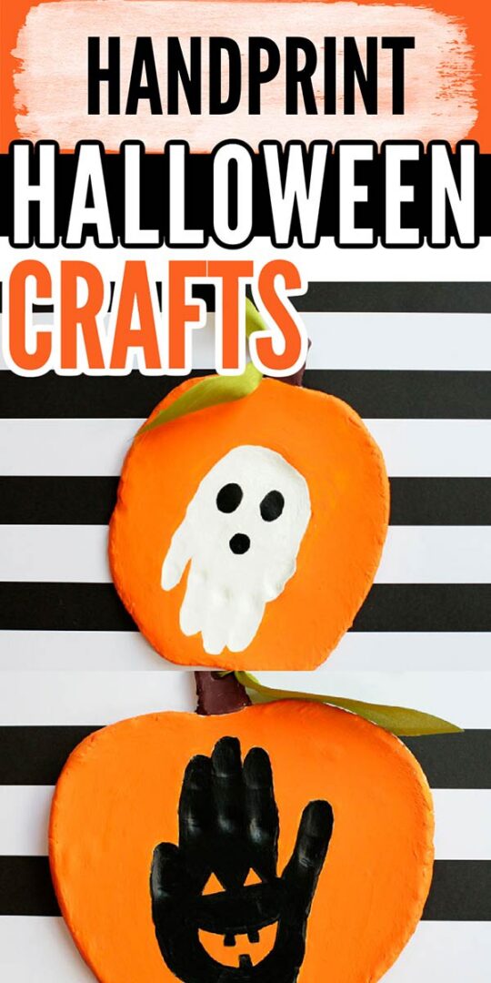 Easy Halloween Handprint Craft for Toddlers - Non-Toy Gifts