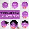Paper Plate Vampire Halloween Craft - Vampire Haircut