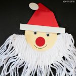 Santa Beard Craft For Kids - Christmas Paper Plate Craft