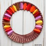 Paper Plate Turkey Wreath Craft For Kids For Thanksgiving