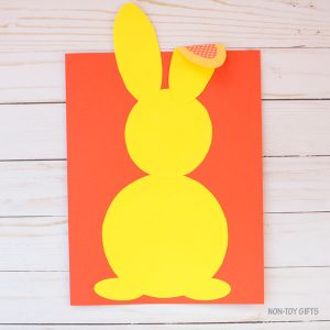 Shape Bunny Craft for Spring and Easter - Non-Toy Gifts