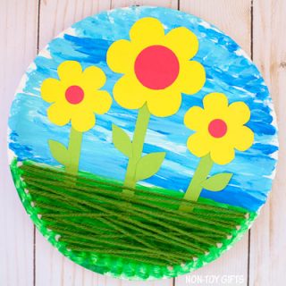 Spring Flower Craft for Kids – Easy Garden Art - Free Printable