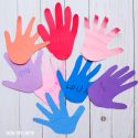 Handprint Flower Bouquet - Easy Kid Craft For Teachers Or Mother's Day