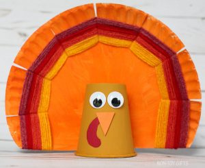 Paper Cup Turkey Craft - Easy Thanksgiving Craft For Kids