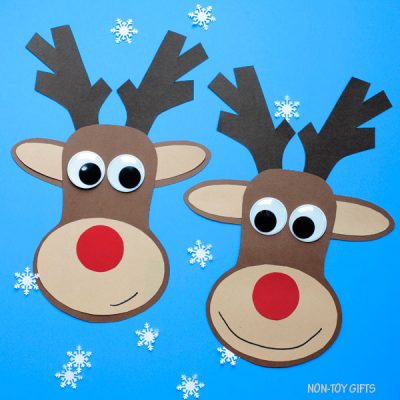 Paper Reindeer Craft For Kids [Printable Template]