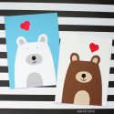 Valentine Bear Craft For Kids - Heart Bear Craft PRINTABLE