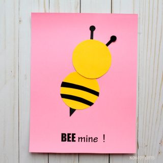 BEE Mine Valentine Craft - Valentine's Day Craft With Template