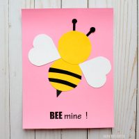 BEE Mine Valentine Craft - Valentine's Day Craft With Template
