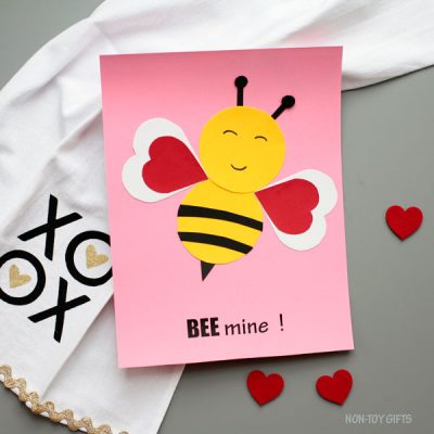 BEE Mine Valentine Craft - Valentine's Day Craft With Template