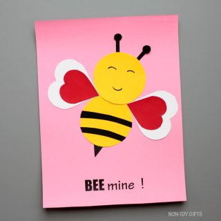 BEE Mine Valentine Craft - Valentine's Day Craft With Template