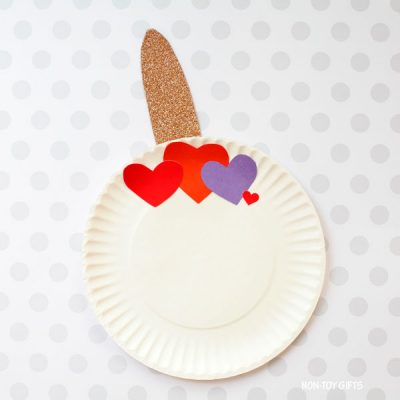 Paper Plate Valentine Unicorn Craft For Kids - Valentine's Day Craft