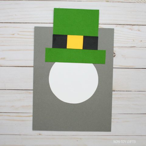 Shape Leprechaun Craft For Kids - St Patrick's Day Craft