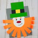 Shape Leprechaun Craft For Kids - St Patrick's Day Craft