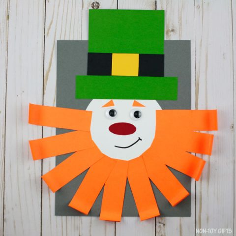 Shape Leprechaun Craft For Kids - St Patrick's Day Craft