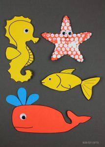 Paper Plate Ocean Craft For Kids - Template Available