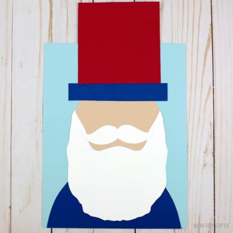 Uncle Sam Craft For Kids - Easy 4th of July Craft With Template