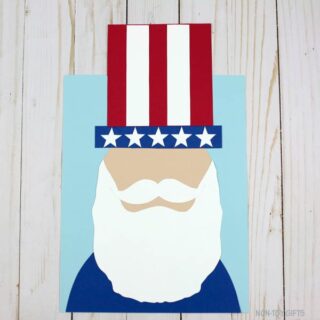Uncle Sam Craft For Kids - Easy 4th of July Craft With Template