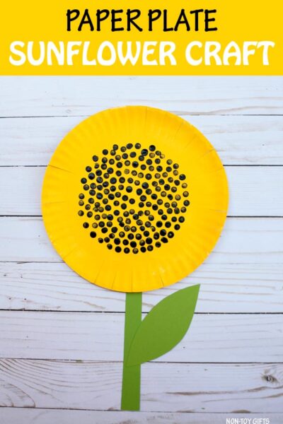 Paper Plate Sunflower Craft For Kids - Summer Craft