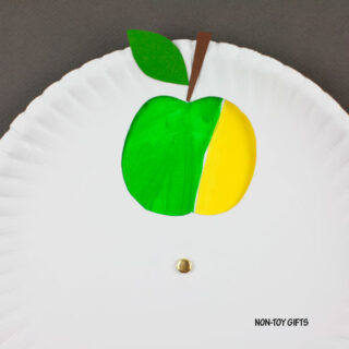 Color Changing Apple Craft For Kids - Fall Craft With Template