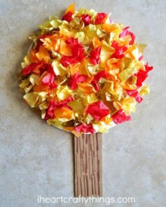 32 Paper Plate Fall Crafts For Kids - Apples, Fall Trees, Leaves