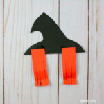Flying Witch Craft For Kids - Halloween Craft With Template