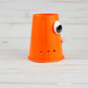 Paper Cup Spiders With Glowing Noses - Halloween Craft