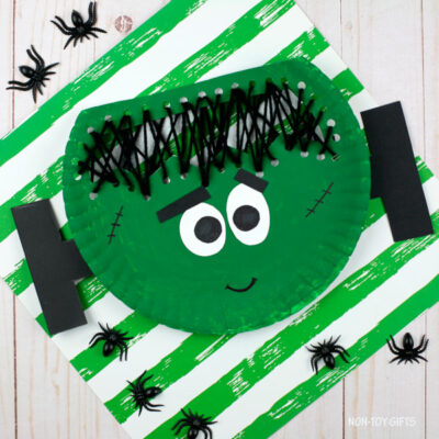 Paper Plate Frankenstein Craft For Kids To Make On Halloween