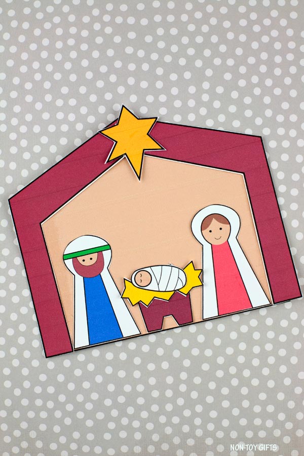 Nativity Craft For Kids With Printable TEMPLATE