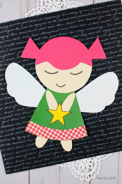 Paper Angels - Easy Christmas Angel Craft WITH TEMPLATE
