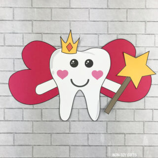 Tooth Fairy Craft For Kids - Cute Printable Template
