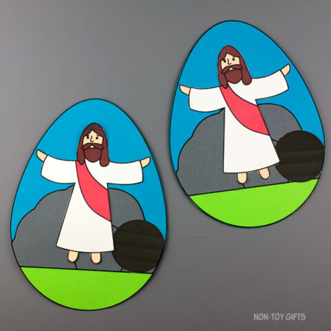 13 Bible Easter Crafts For Kids With PRINTABLE Templates - Non-Toy Gifts