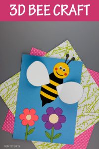 3D Bee Craft - Easy Spring Paper Bee Craft For Kids