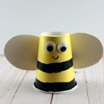 Paper Cup Bee WIndsocks Craft For Kids - Easy Spring Craft