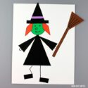 Shape Witch Craft For Kids - Halloween Shapes - Non-Toy Gifts