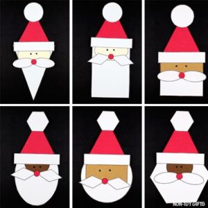 Santa Stuck in Chimney Craft with Template - Non-Toy Gifts