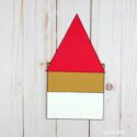 Santa Shape Craft For Kids With PRINTABLE - Non-Toy Gifts