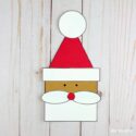 Santa Shape Craft For Kids With PRINTABLE - Non-Toy Gifts