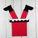 Santa Stuck in Chimney Craft with Template - Non-Toy Gifts
