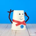 Paper Cup Snowman Craft For Kids - Non-Toy Gifts