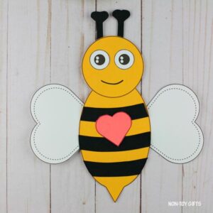Valentine Bee Craft - Bee Mine! Valentine's Day Kids Craft - Non-Toy Gifts