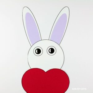 Valentine's Day Heart Bunny Craft For Kids - Non-Toy Gifts