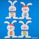 Bunny Holding Easter Egg Craft For Kids - Non-Toy Gifts