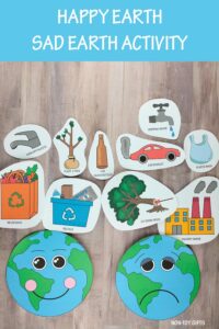 Happy Earth Sad Earth Sorting Activity for Earth Day - Non-Toy Gifts