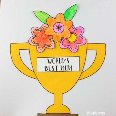 Mother's Day Flower Trophy Craft For Mom - Non-Toy Gifts