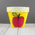 Apple Painted Flowerpot Gift For Teachers - Non-Toy Gifts