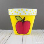 Apple Painted Flowerpot Gift For Teachers - Non-Toy Gifts