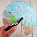 Garden Spinner Craft For Kids To Learn About Veggies - Non-Toy Gifts